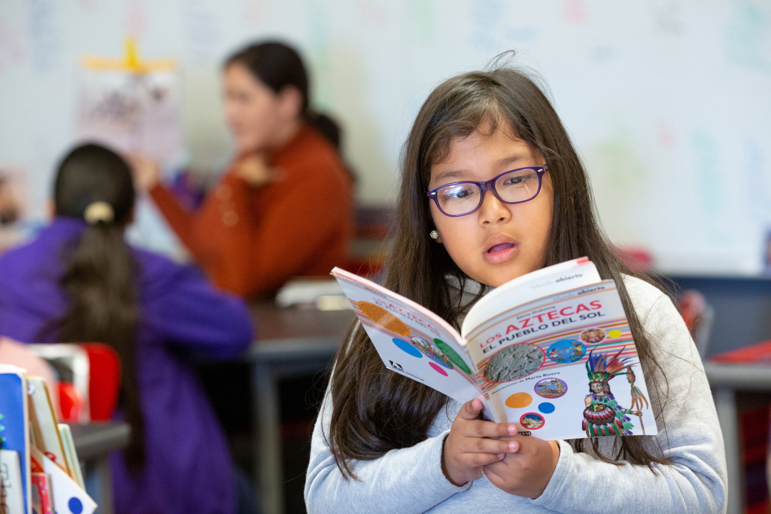 Elementary Students Reading