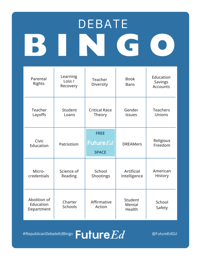 Play Education Bingo During the Republican Presidential Primary Debates ...